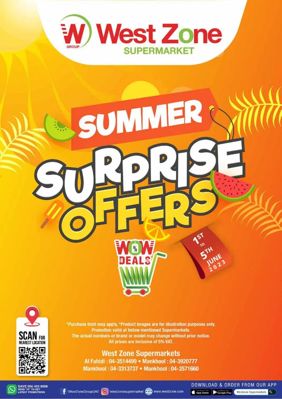 West Zone Supermarket Summer Sale - Promotionsinuae
